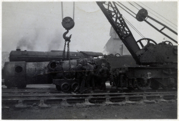 Crane Lifting Boiler from Dismatled Engine ~ GCR - File Book 010 ...